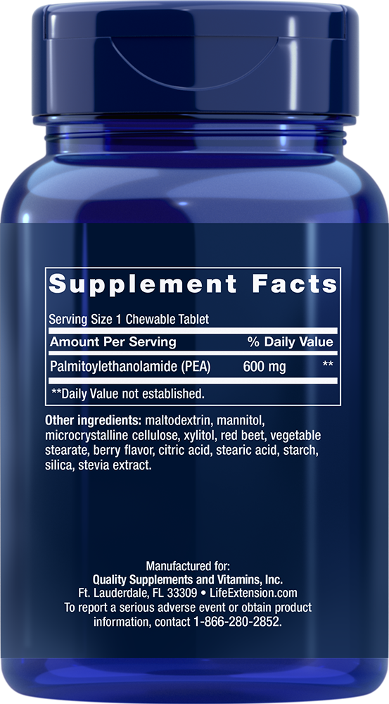 PEA Discomfort Relief, 60 chewable tablets